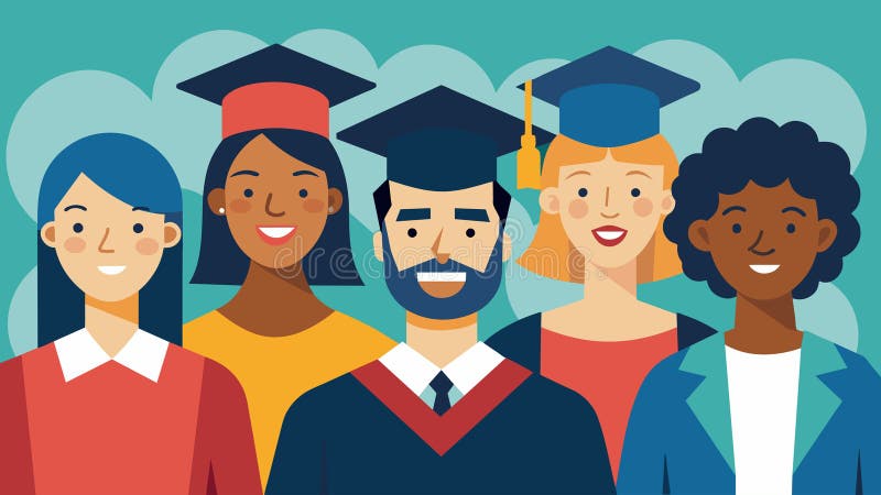 A Diverse Group of Graduates from a Community College Emphasizing the ...