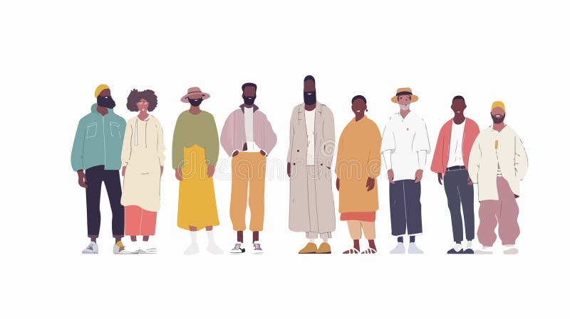 Diverse Group of Happy People Standing Together in Supportive Unity ...