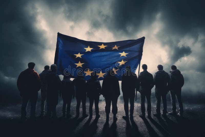 A Diverse Group of Individuals Proudly Standing Together in Front of a ...