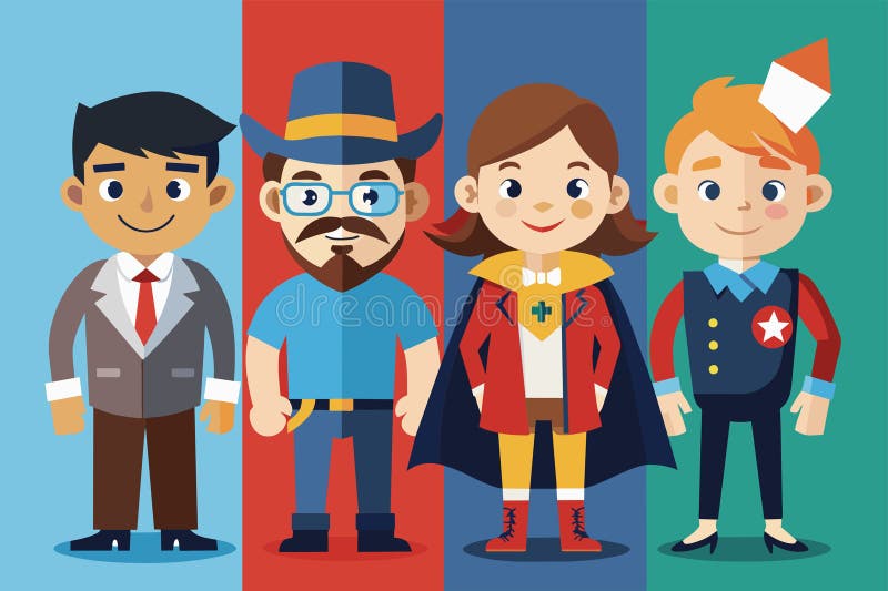 A Diverse Group of Individuals Standing Next To Each Other in a Social ...