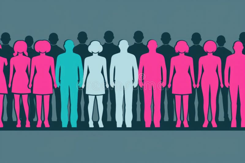 A Diverse Group of Individuals Standing Side by Side, Showcasing Unity ...