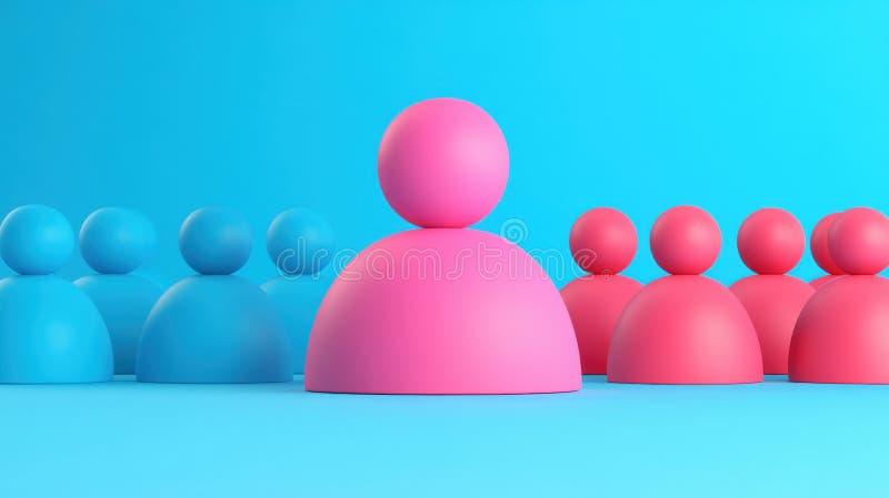 A Diverse Group of Individuals Standing Together in Line, Showcasing ...