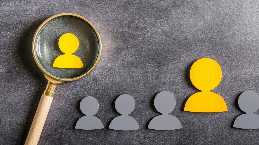 Diverse Group of Individuals Under Magnifying Glass, Exploring Concepts ...