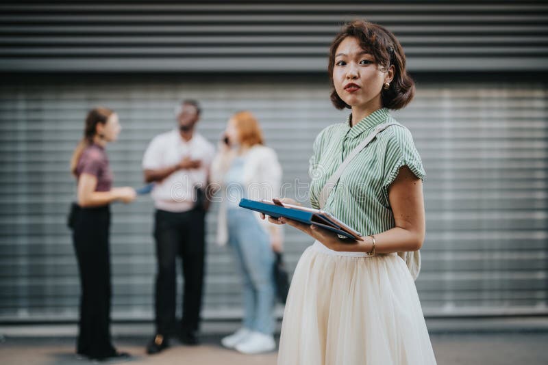 International Business Professionals Networking in an Urban City ...