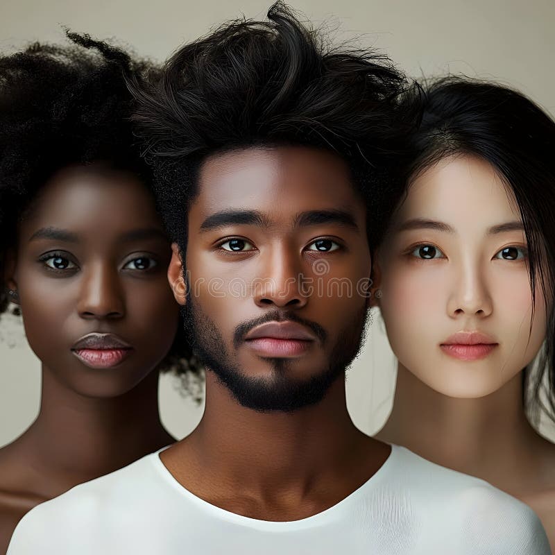 Diverse Group of Models Representing Multiple Ethnicities Standing ...