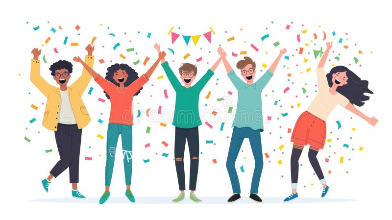 Diverse Group Meeting in Modern Conference Room with Video Call ...