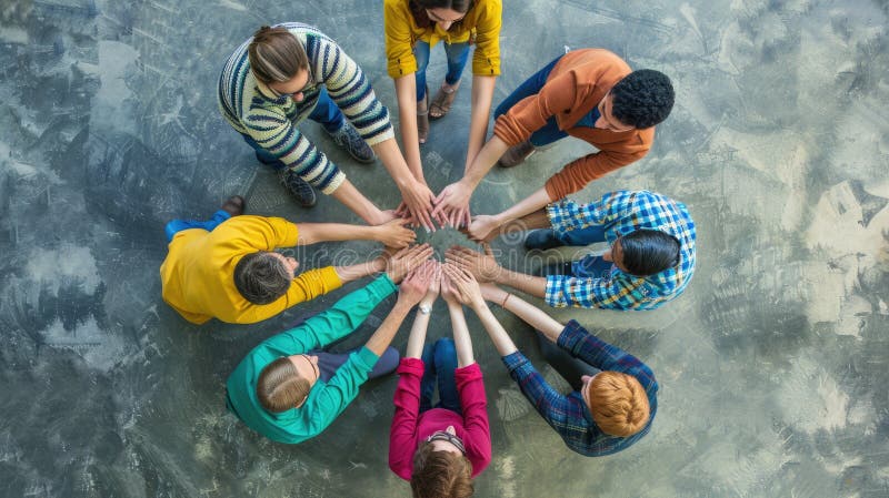 Diverse Group Meeting in Modern Conference Room with Video Call ...