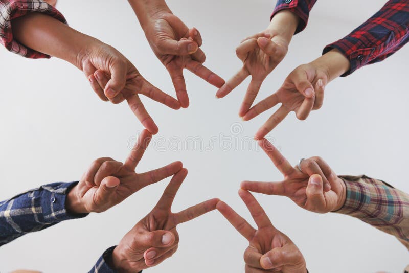 Group of Diverse Hands Together Joining,Team Work Concept Stock Photo ...