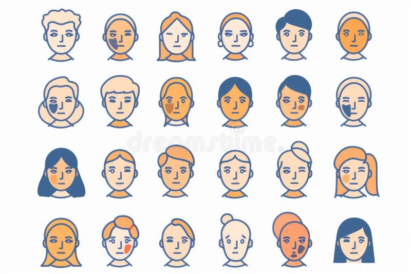 A Diverse Group of People Expressing Various Emotions, Including ...