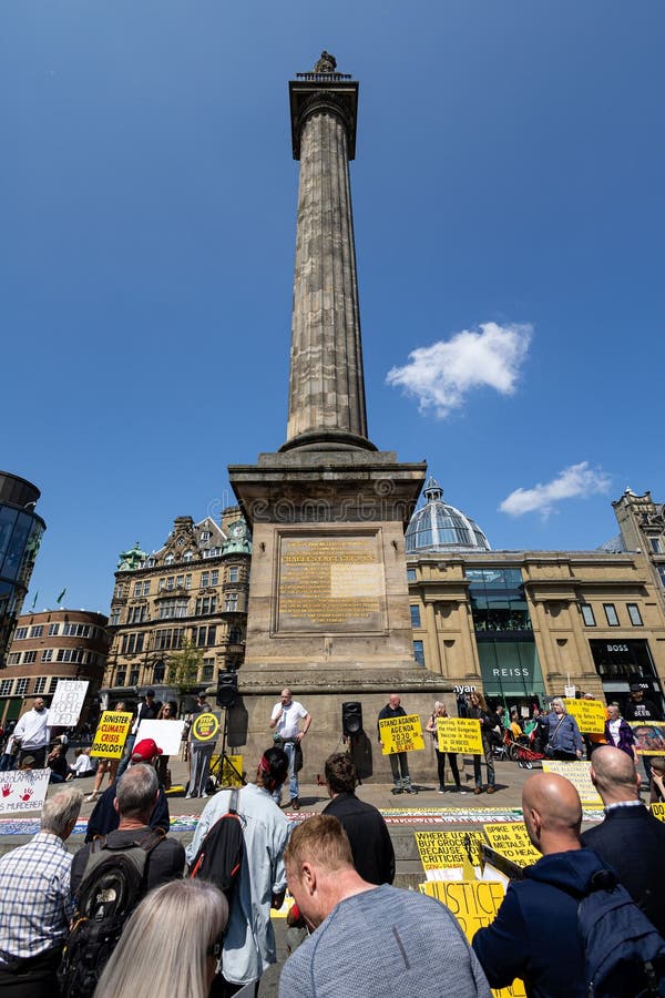 Diverse Group of People, Gathered Outside a Building in a Peaceful ...