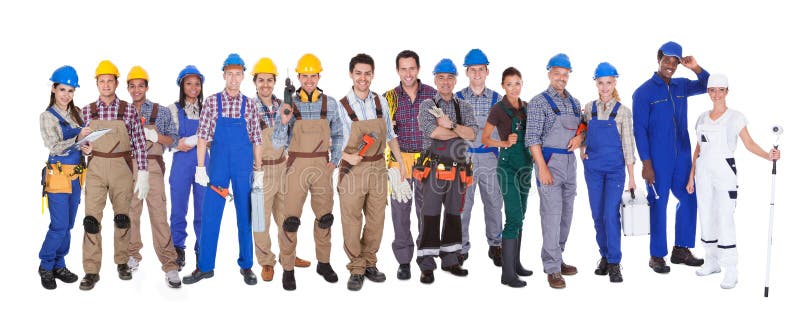 Group of Plumber with Tools Stock Image - Image of construction ...