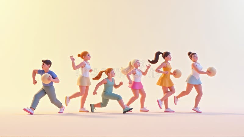 Cartoon Netball Stock Illustrations – 203 Cartoon Netball Stock ...