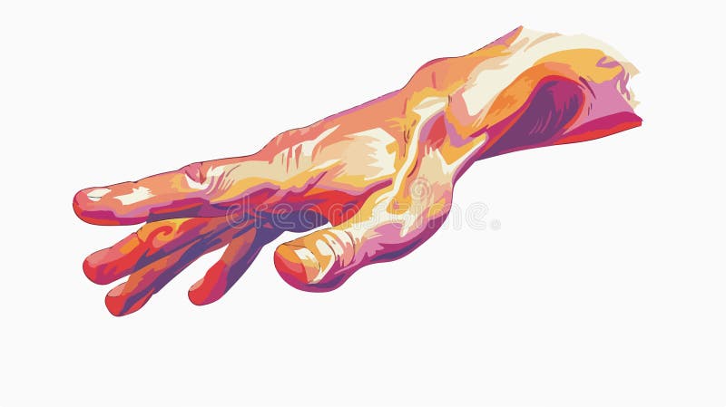 Diverse Group of People Reaching Out Hands for Connection - Vector ...