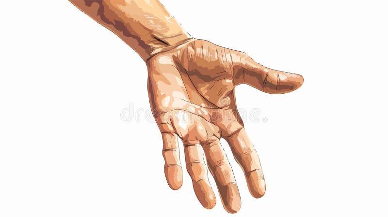 Diverse Group of People Reaching Out Hands for Connection - Vector ...