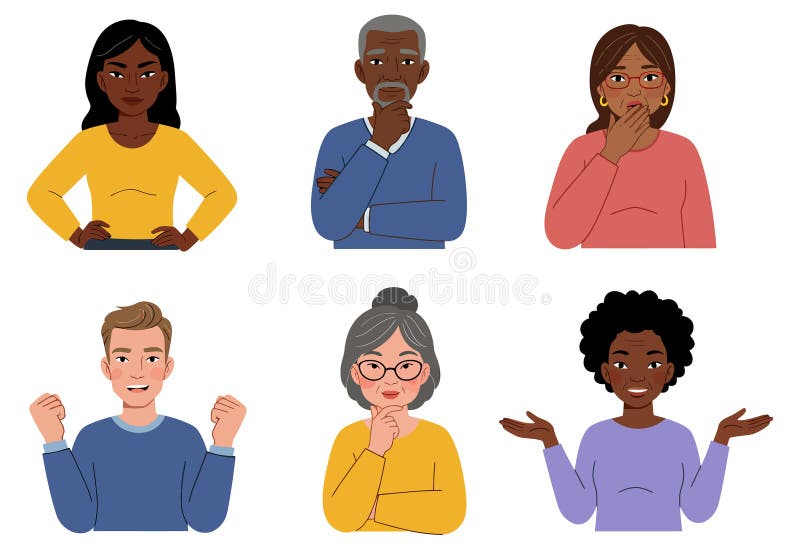 Various Emotions Vector Stock Illustrations – 8,476 Various Emotions ...