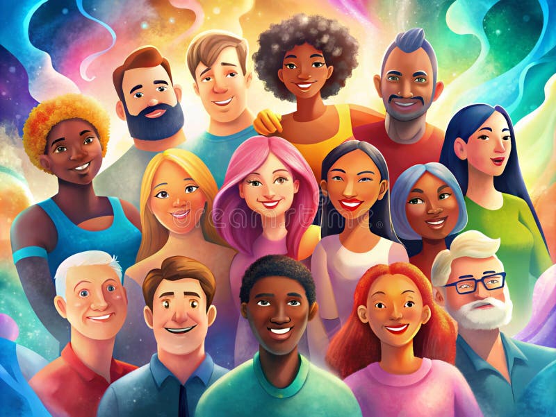 Diverse Group of People Smiling Stock Vector - Illustration of harmony ... Diverse Group of People Smiling Stock Vector - Illustration of harmony ...