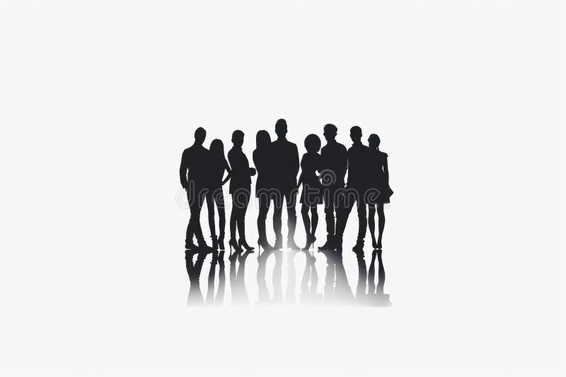 A Diverse Group of People Standing Side by Side. Ideal for Business and ...