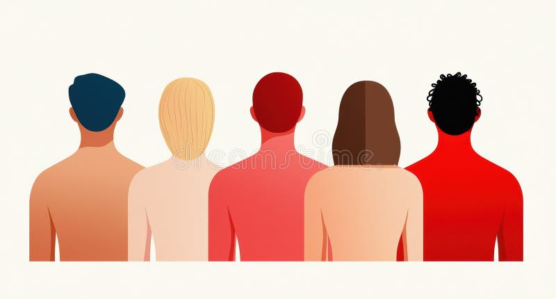 People Standing Together Behind Stock Illustrations – 463 People ...