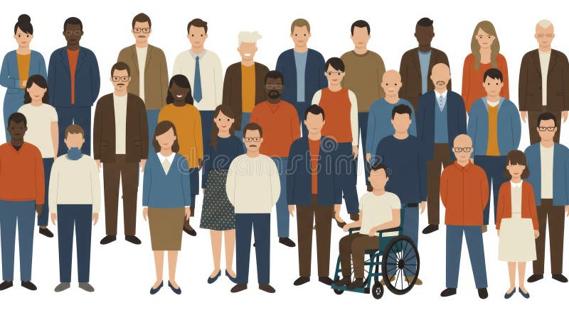 Diverse Group of People Standing Together Representing Inclusivity and ...