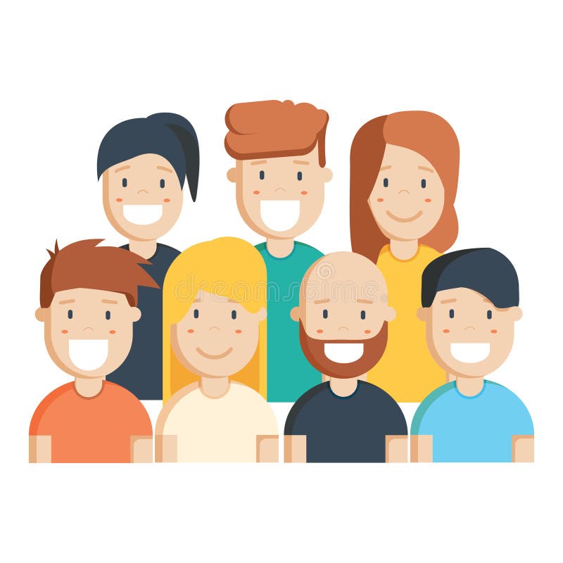 Animated Group Of People