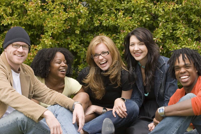 Diverse Group of People Talking and Laughing. Stock Image - Image of ... Diverse Group of People Talking and Laughing. Stock Image - Image of ...