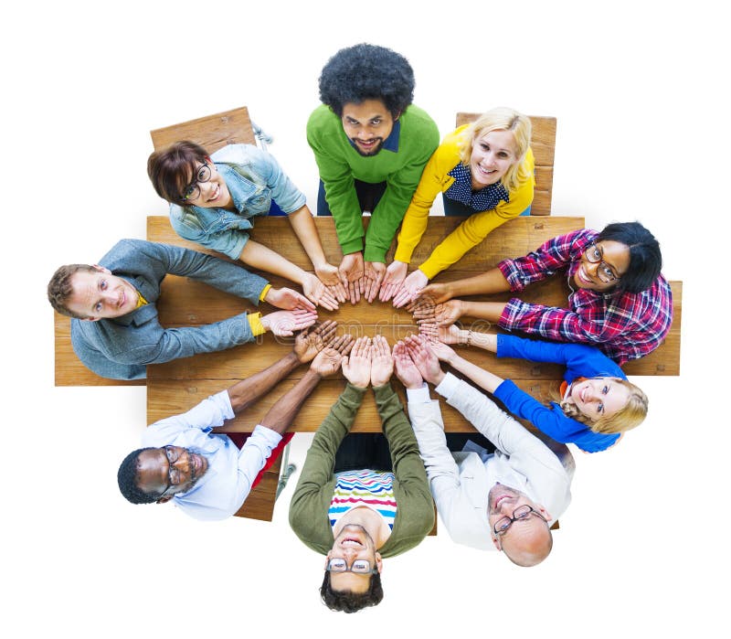 Diverse Group of People and Togetherness Concepts Stock Photo - Image ...