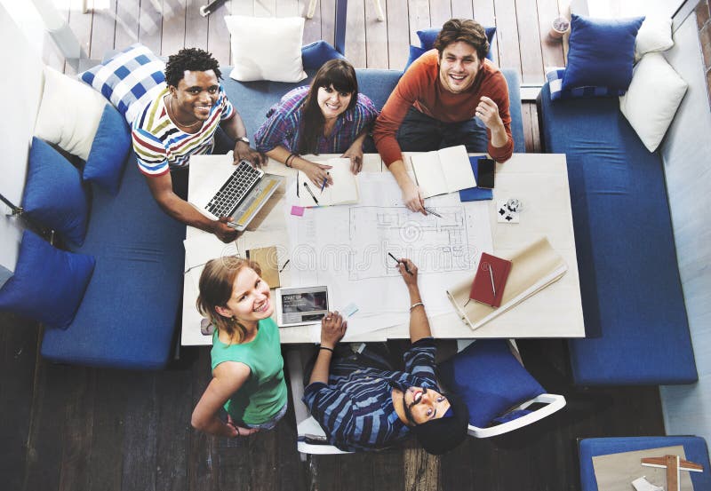 Diverse Group People Working Together Concept Stock Photo - Image of ...