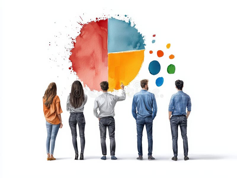 A Diverse Group of Professionals Analyzing Data Visualizations with ...