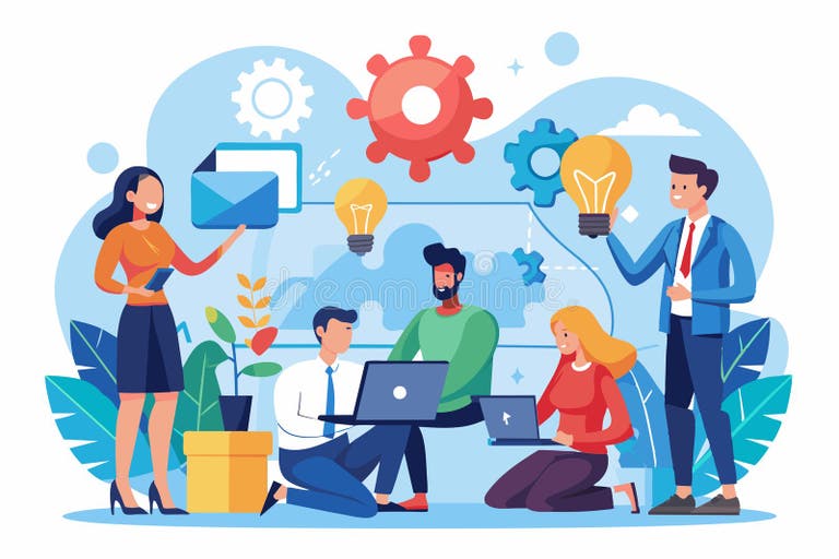 Brainstorms Solutions Stock Illustrations – 32 Brainstorms Solutions Stock Illustrations ...