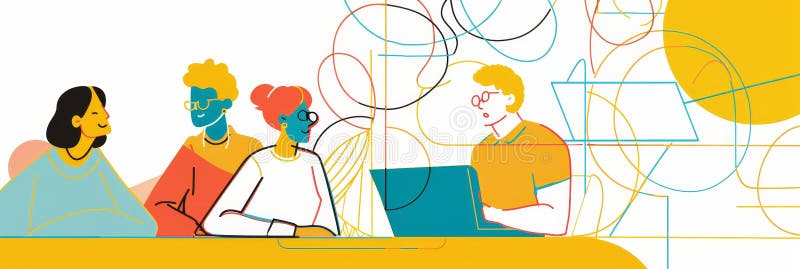 A Diverse Group of Professionals Collaborate Around a Table Signifying ...