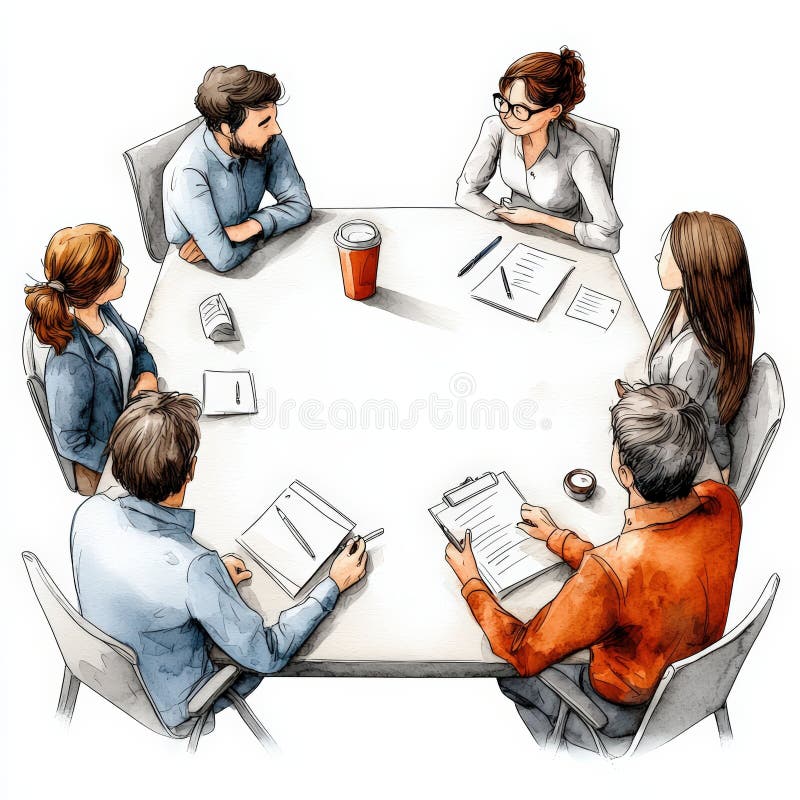 A Diverse Group of Professionals Engaged in a Collaborative Meeting ...