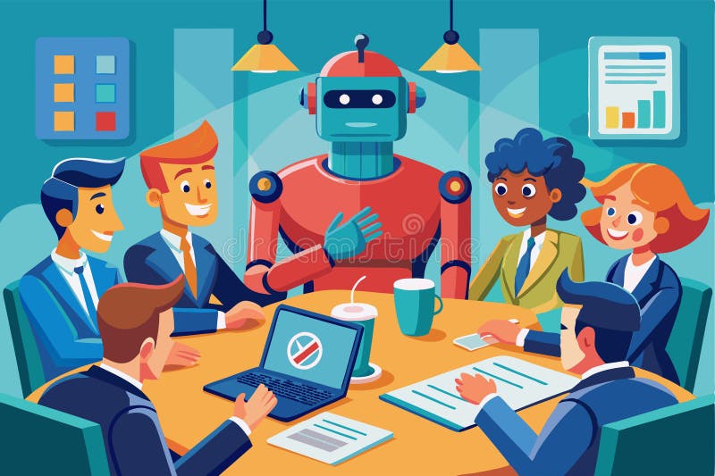 A Diverse Group of Professionals Engages in a Collaborative Meeting ...