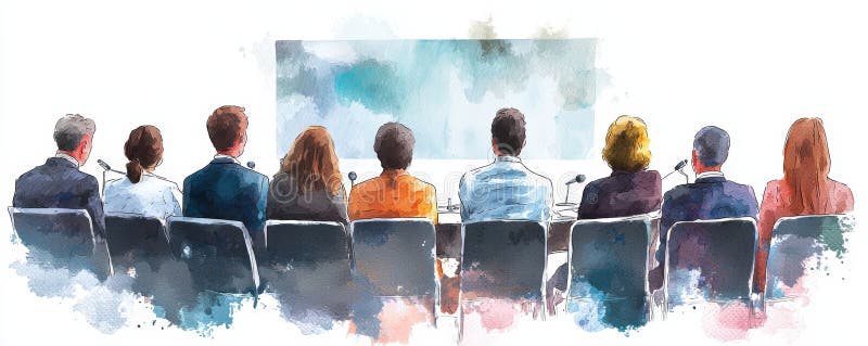 A Diverse Group of Professionals Seated in a Conference Setting ...