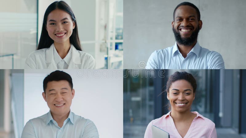 Diverse Group of Professionals Smiling Together in a Modern Office ...