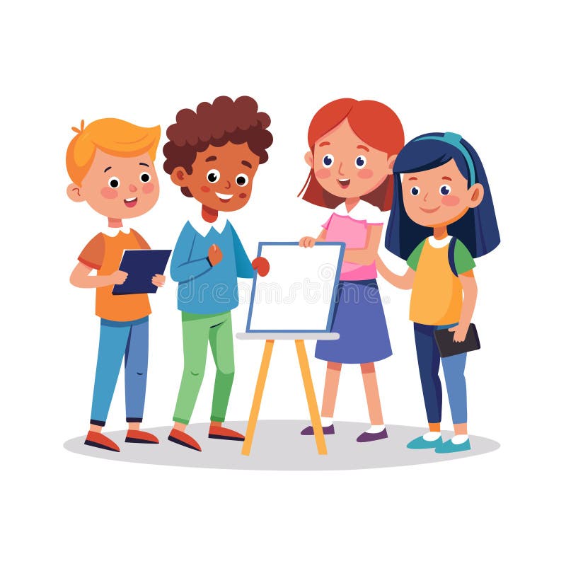 Group Work Students Cartoon Stock Illustrations – 2,441 Group Work ...