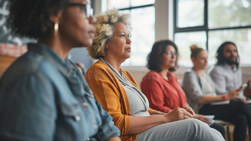 Diverse Group Therapy Session in Progress. Generative Ai Stock ...