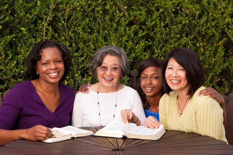 Diverse Group of Woman in a Small Group. Stock Image - Image of ...