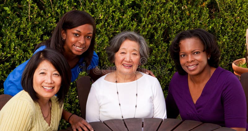 Diverse Group of Woman in a Small Group. Stock Image - Image of women ...