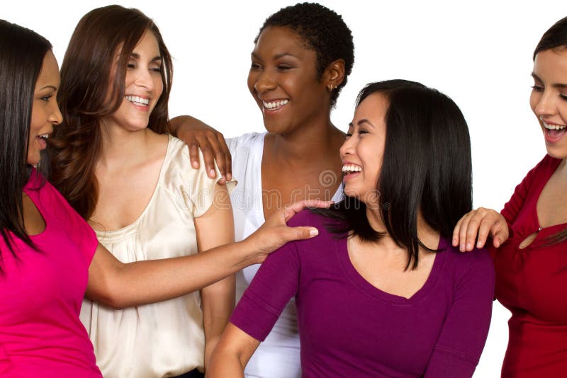 Diverse Group of Friends Talking and Laughing. Stock Photo - Image of ...