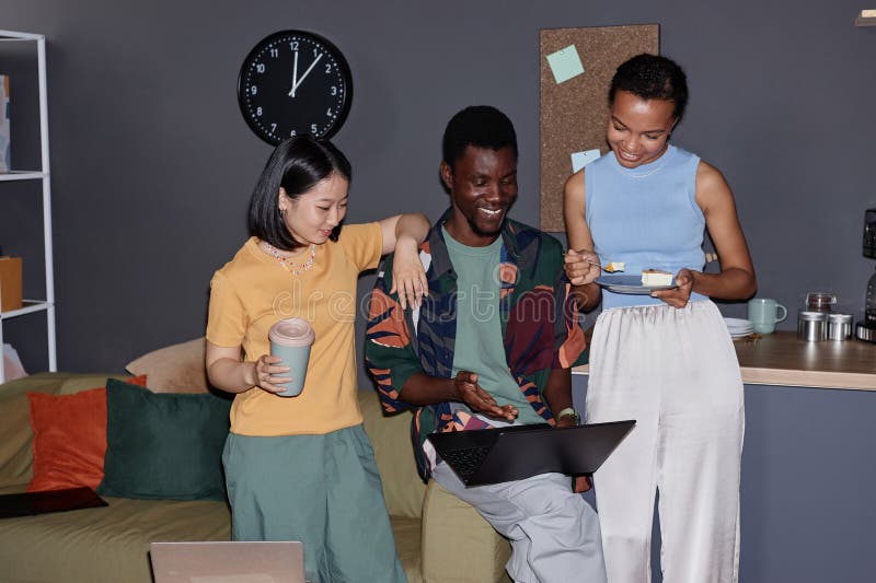 Diverse Group of Young Professionals Enjoying Work Stock Photo - Image ...