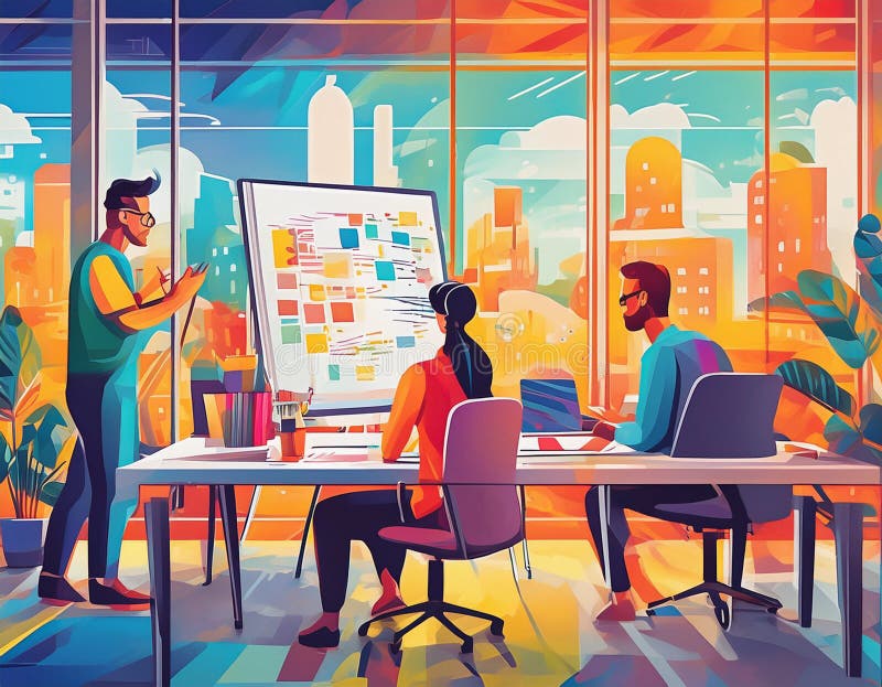 Diverse Group of Young Programmers Working in Technology Startup Stock ...