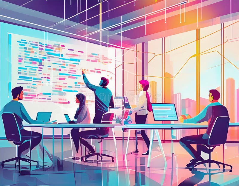 Diverse Group of Young Programmers Working in Technology Startup Stock ... Diverse Group of Young Programmers Working in Technology Startup Stock ...