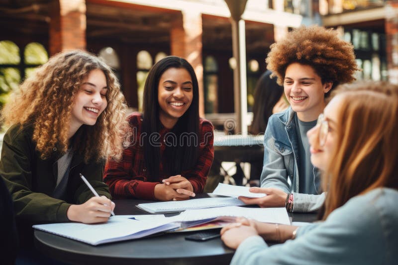 A Diverse Group of Young Women Sitting Together, Engaged in a ...