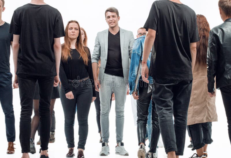 Diverse Groups of Youth Stepping Towards Each Other Stock Photo - Image ...