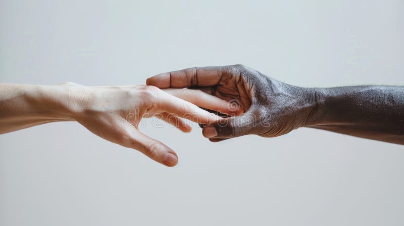 Diverse Hands Connect in Gesture of Unity and Support Stock Photo ...