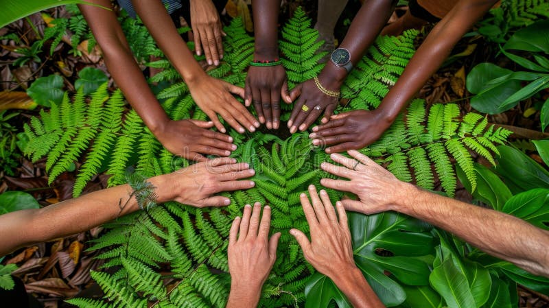 Diverse Hands Connecting Teamwork, Empathy, Partnership, and Social ...