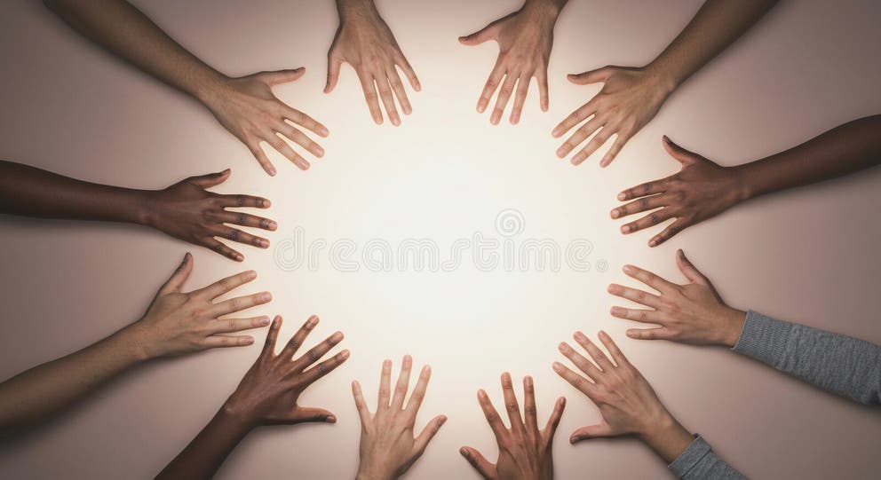 Unity in Diversity: a Circle of Hands Reaching for a Brighter Future ...