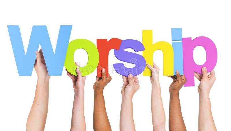 WORSHIP letters banner stock vector. Illustration of live - 121137226