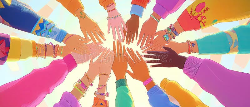 United in Unity stock illustration. Illustration of interconnected ...