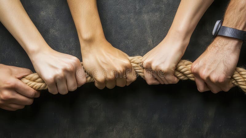 Hands pulling rope stock image. Image of people, activity - 9319025